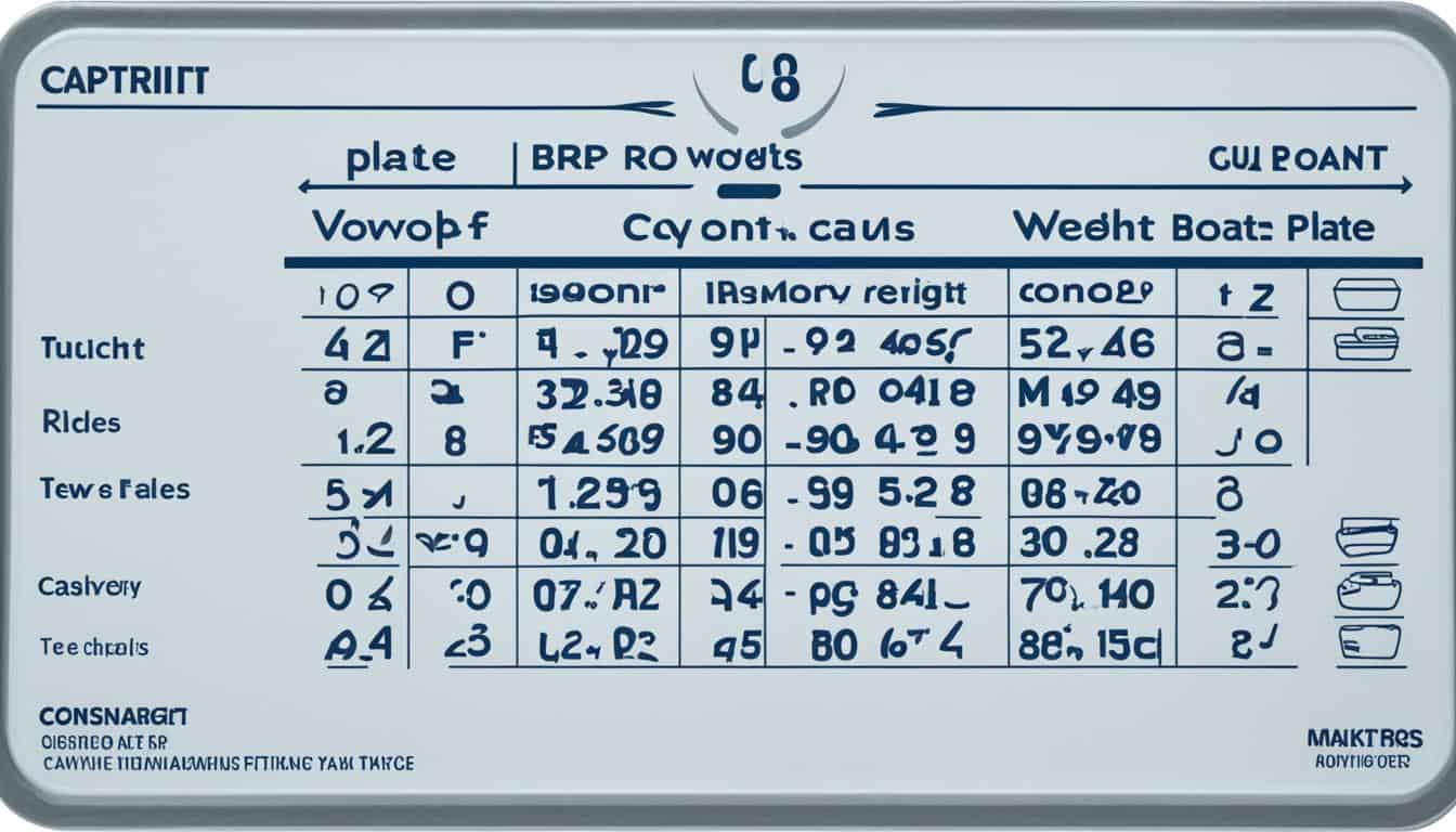 what is the important safety information found on a boat's capacity plate?